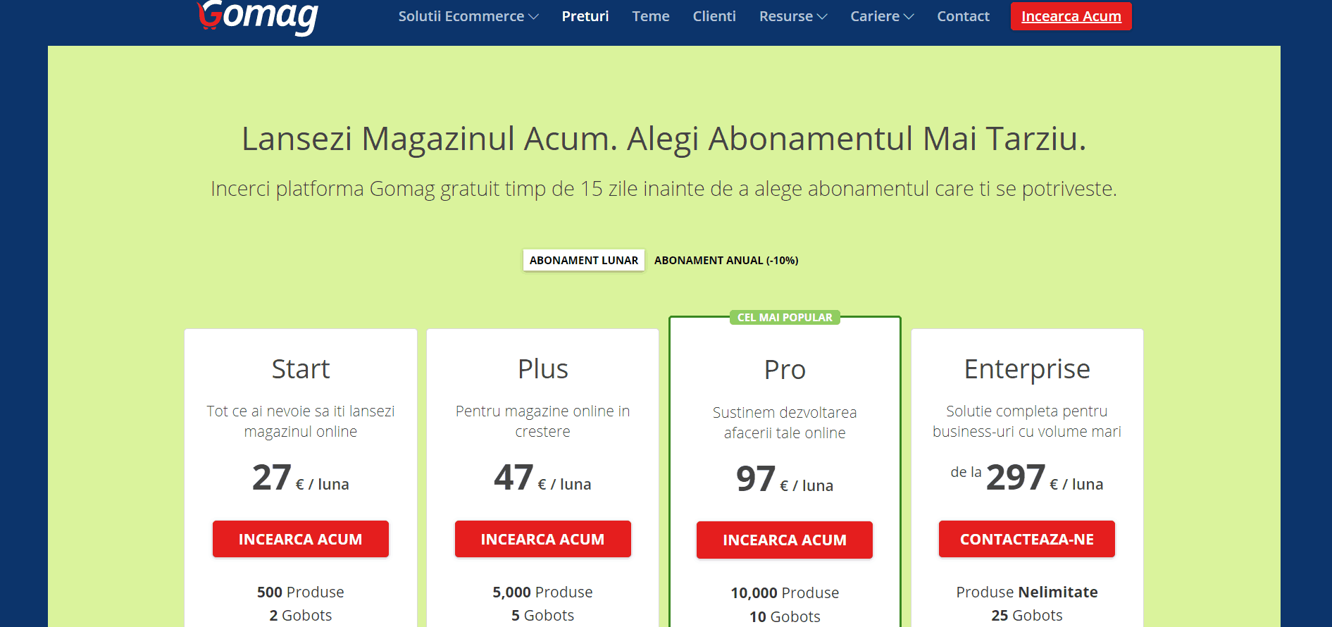 Am ales platforma Gomag. Ce trebuie sa fac acum?